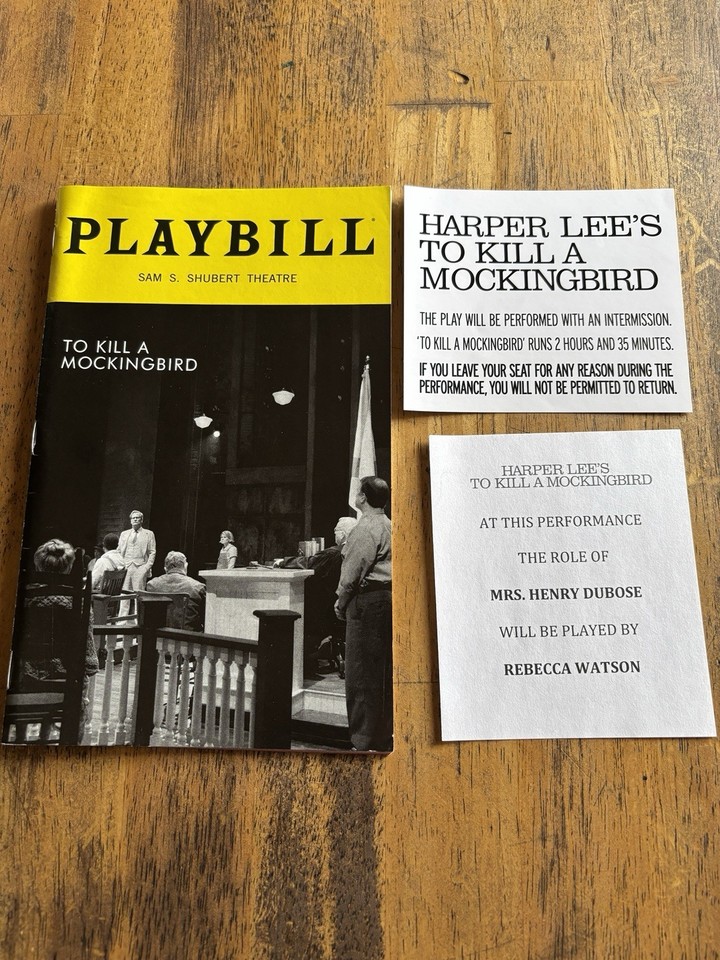 To Kill a Mockingbird Playbill October 2019 Jeff Daniels Sam S Shubert ...
