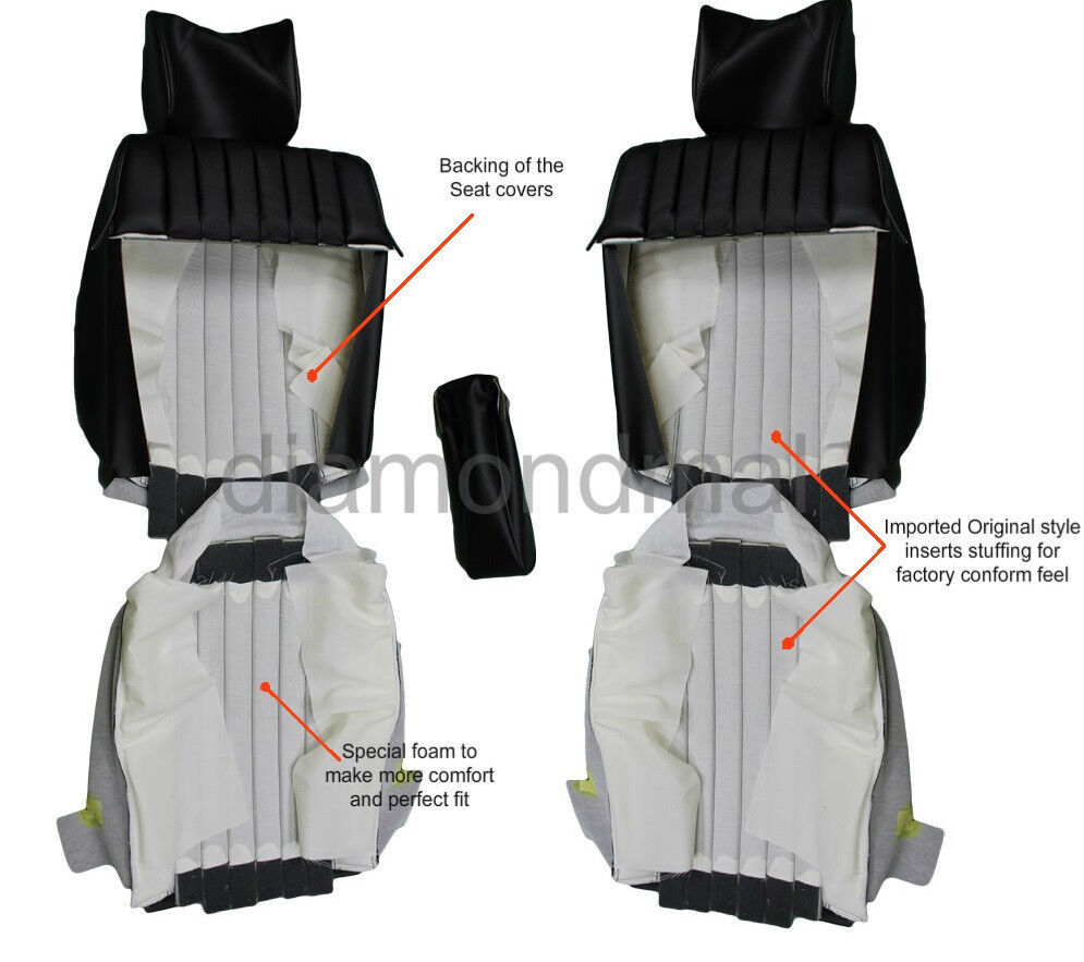 FIts Mercedes Benz R107 leather seat Covers 450SL 380SL 560SL W107 SL ...