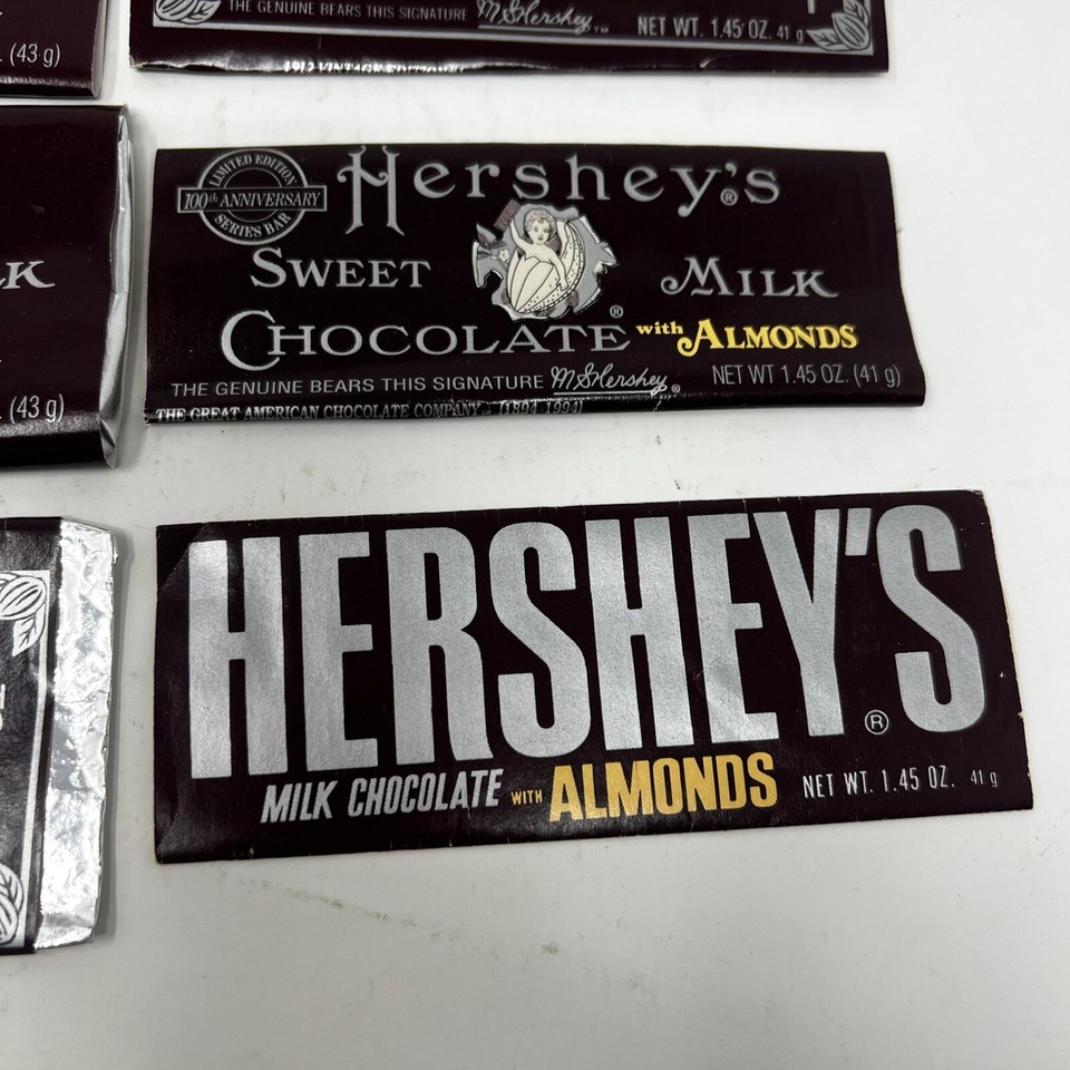 1990s HERSHEY'S Candy Bar Wrapper Lot of 15 Chocolate Hershey, PA ...