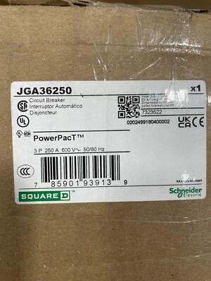 NEW Square D JGA36250 3P 250A 35K @ 480v I-Line Circuit Breaker | eBay