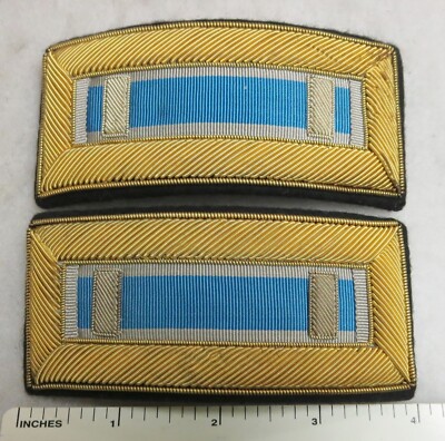 1960s Bullion US ARMY DRESS BLUE MILITARY INTELLIGENCE 1st LIEUTENANT ...