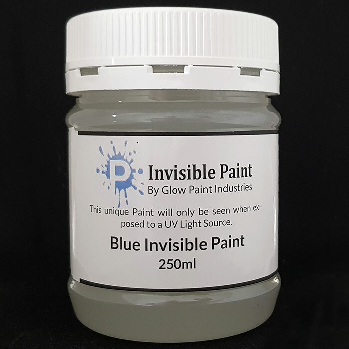 Invisible Paint Blue 250ml UV Blacklight Reactive Secret Message ...
