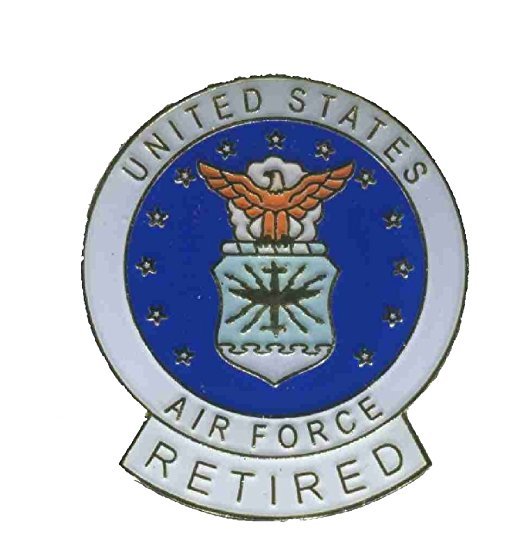 Air Force Retired Lapel Hat Cap Pin USAF Pin AirForce Pin FAST USA ...
