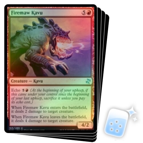 FOIL FIREMAW KAVU X4 Time Spiral Remastered Magic MTG MINT CARD | eBay