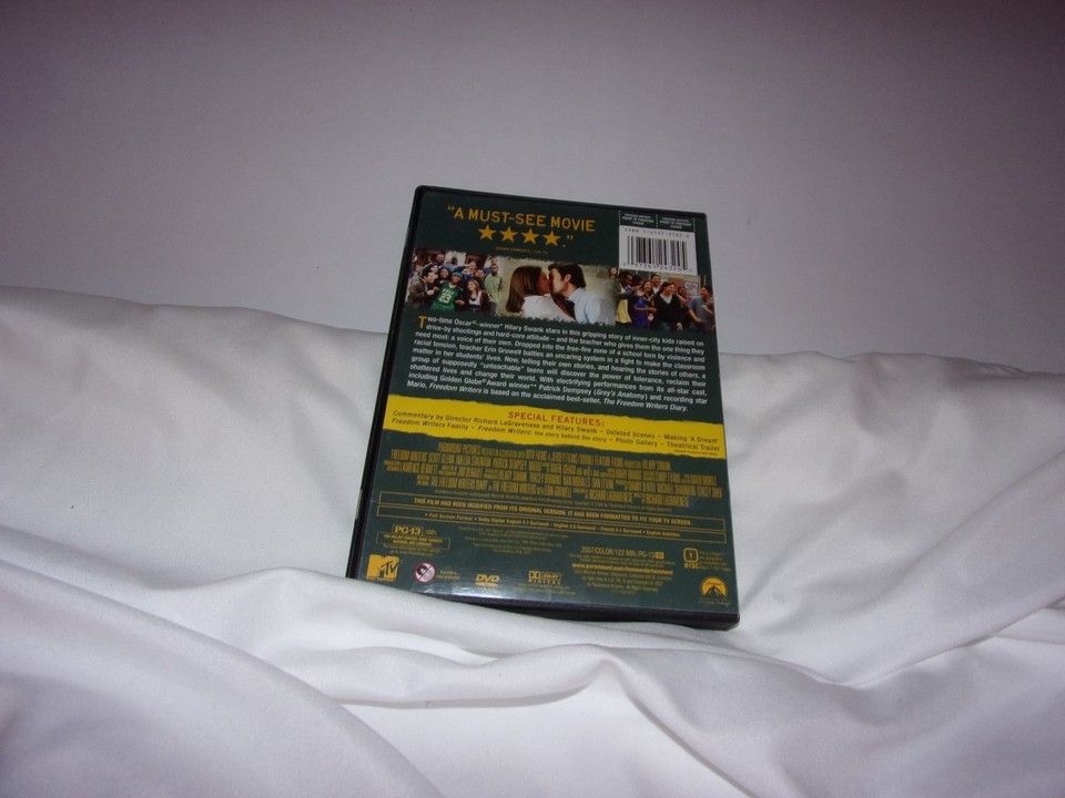 Freedom Writers (DVD, 2007, Full Frame) Hilary Swank, Patrick Dempsey ...