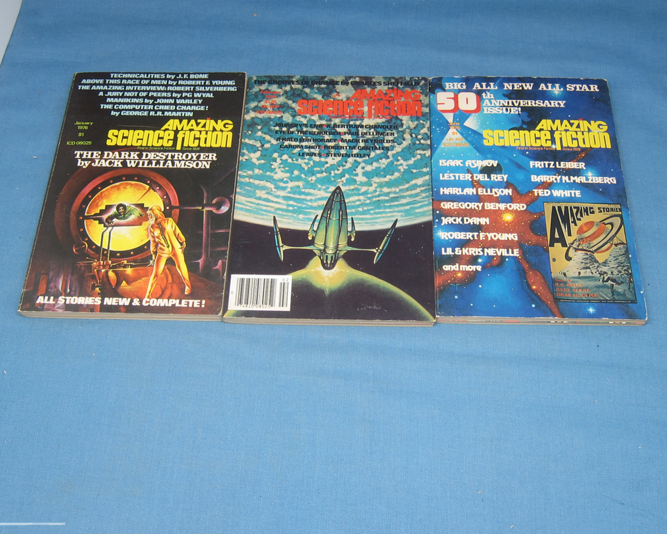 24 Vintage 1970-1976 Amazing Science Fiction Magazine Lot Fan Zines | eBay