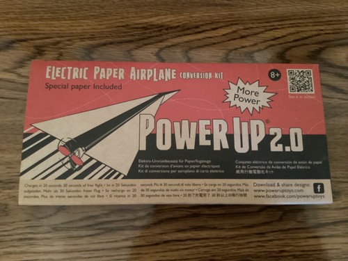 Power Up 2.0 Electric Paper Airplane Conversion Kit 8+ Fun Outdoor ...