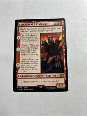 Magic the Gathering Final Fantasy Summon G.F. Cerberus R # 0162 | eBay