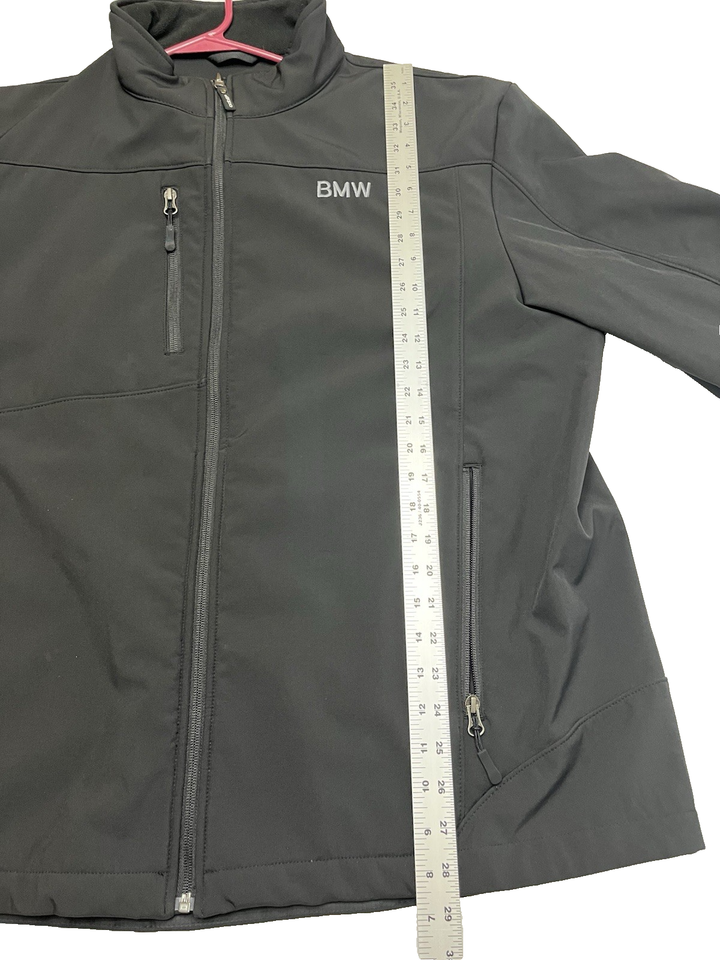 Oobe BMW Soft Shell Jacket Men's XL Black w/ Embroidery Full Zip w ...