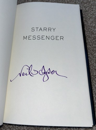 Neil Degrasse Tyson Signed Book Starry Messenger | eBay