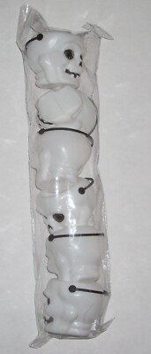 NEW Skull Skeleton 6 Mini Candy Baskets Pail Buckets Halloween Party | eBay
