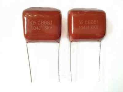 20PCS High-voltage film capacitors CBB81 104J 1.6KV 0.1uF / 1600V P=20mm | eBay
