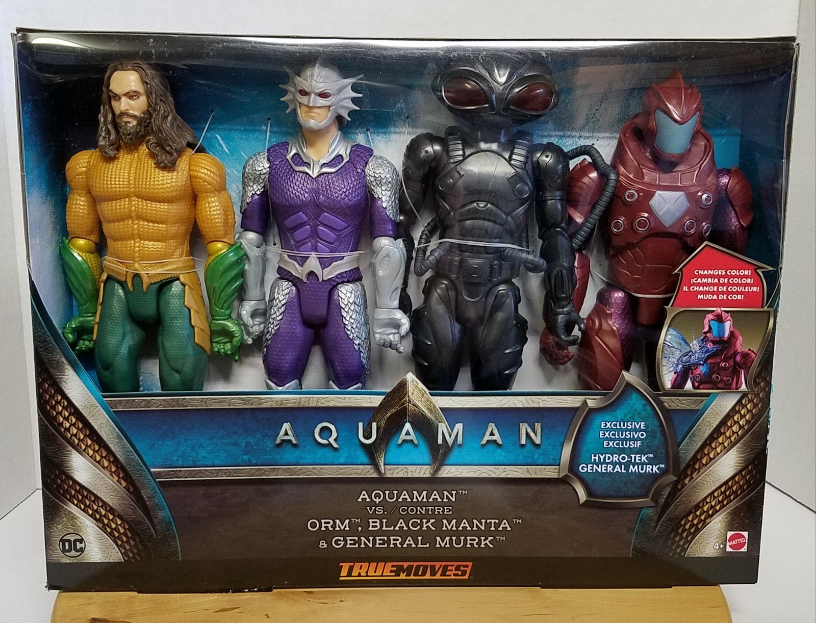 Mattel 2018 Aquaman Vs Orm, Black Manta, and General Murk 12" Action ...