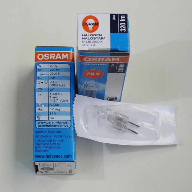 OSRAM Halostar Halogen Lights 64435 20w 24v for sale online | eBay