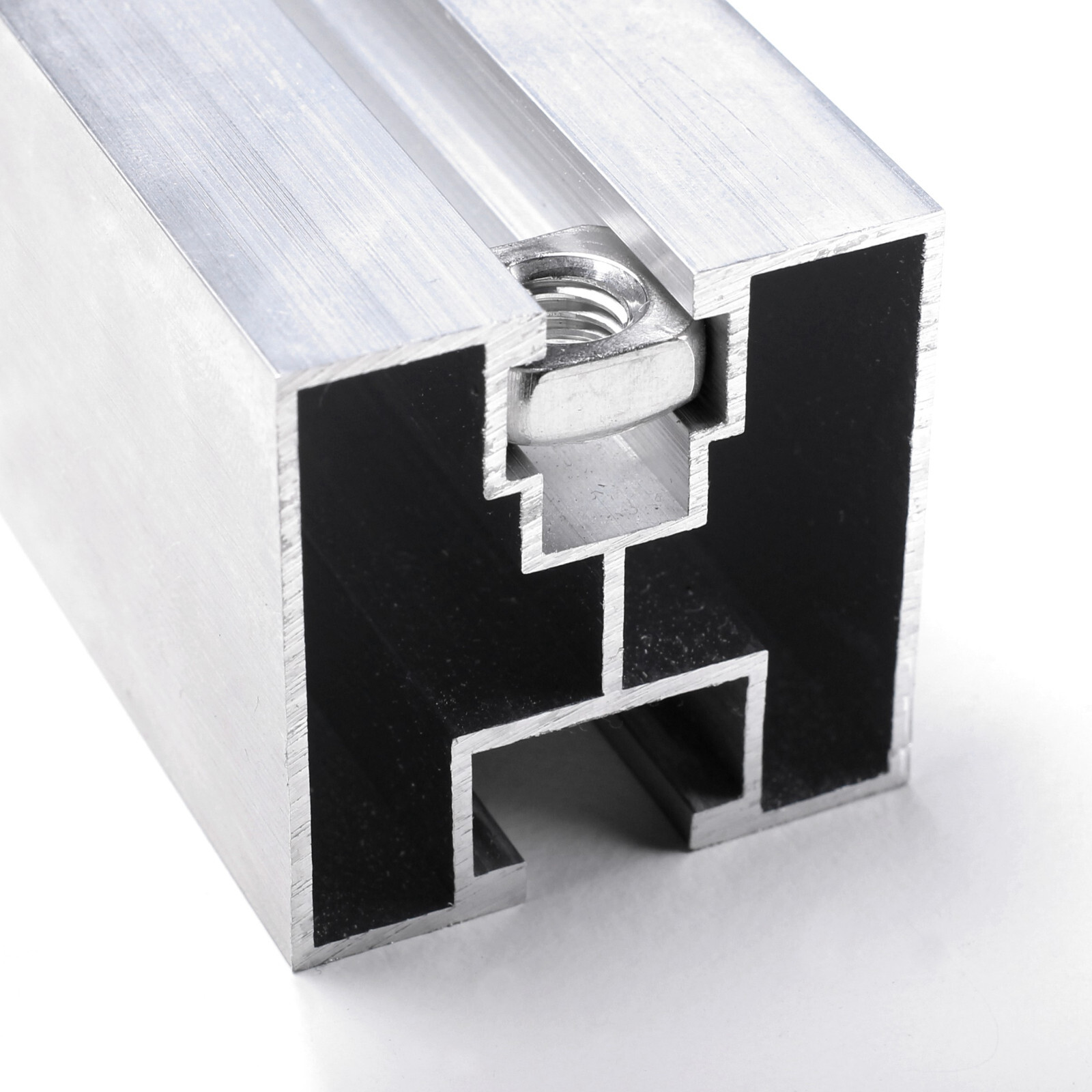 M8 DIN 557 Edelstahl A2-70 Vierkantmutter PV Mutter A2 Nutenstein im ...