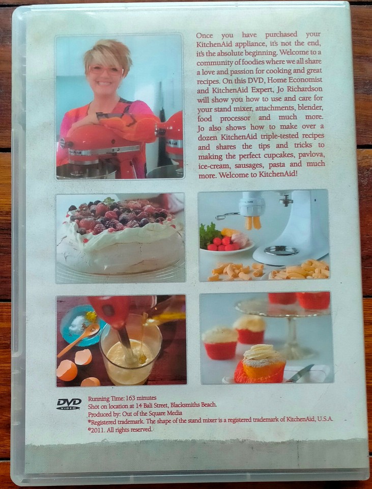 The KitchenAid Stand Mixer DVD with Jo Richardson (2011 DVD) | eBay