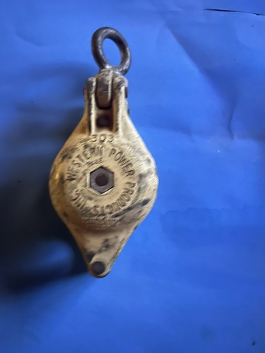 Vintage Western Power Products 303 Snatch Block Pulley Aluminum ...