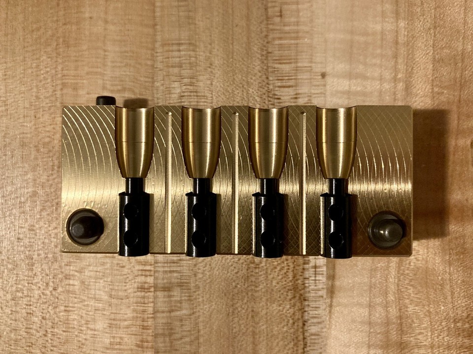 MP Hollow Point Bullet Mold - 9mm - 147 Grain NLG - 4 Cavity Brass Mold ...