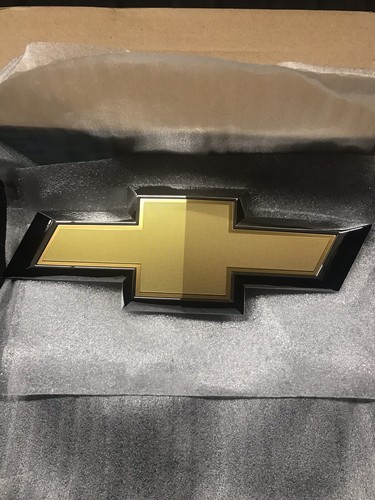 2019 Chevy Silverado Bow Tie OEM Front Grille Gold Emblem 23400420 | eBay
