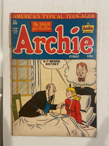 Archie Comics #30 Comic Book Coach Kleats Prototype | eBay