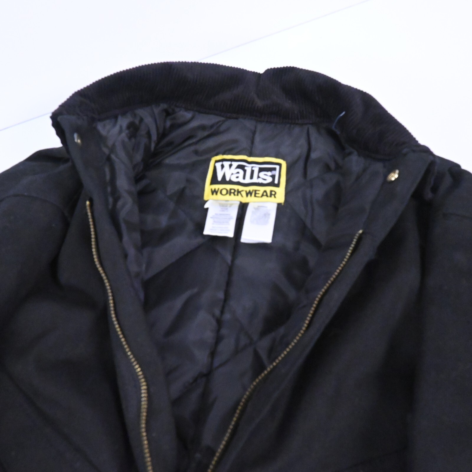 WALLS WORKWEAR Men's W15975N Black Quilted/Insulated Workwear Coveralls ...