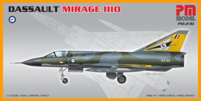 PM Model 1/72 SCALE PLASTIC MODEL KIT - PM-230 - Dassault Mirage IIIO ...