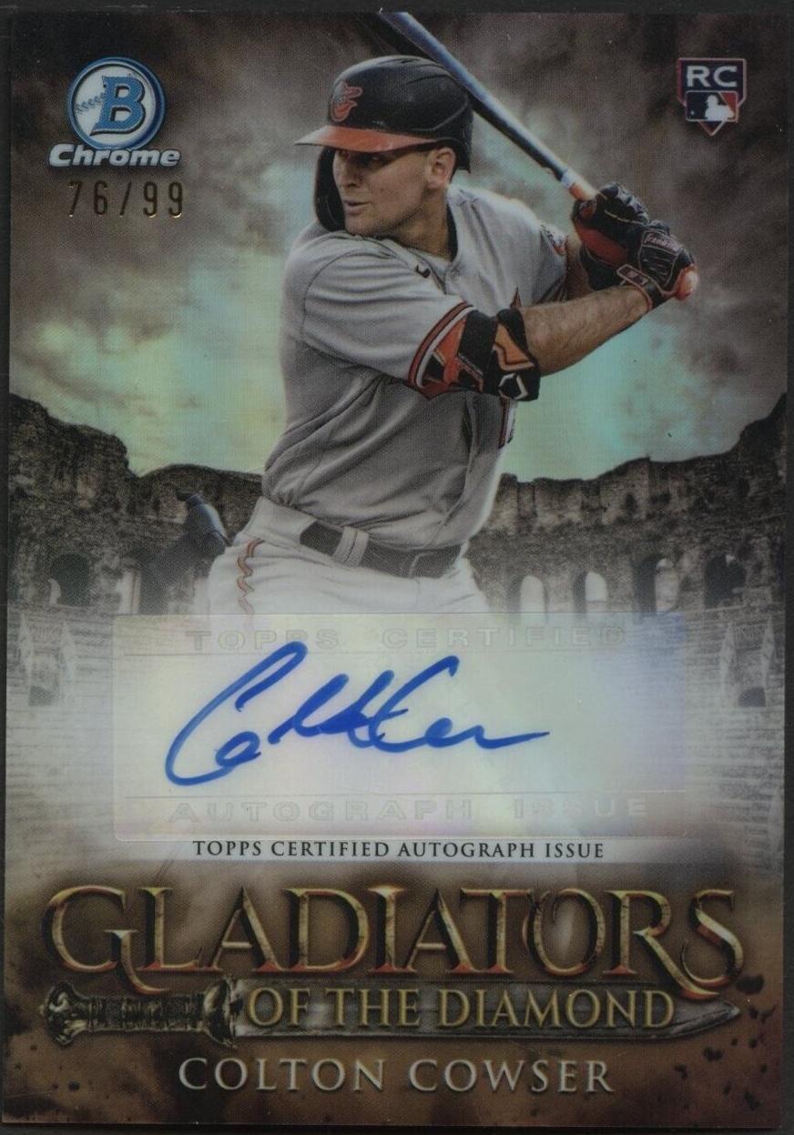 2024 Bowman Chrome - Gladiators of the Diamond Autographs Colton Cowser ...