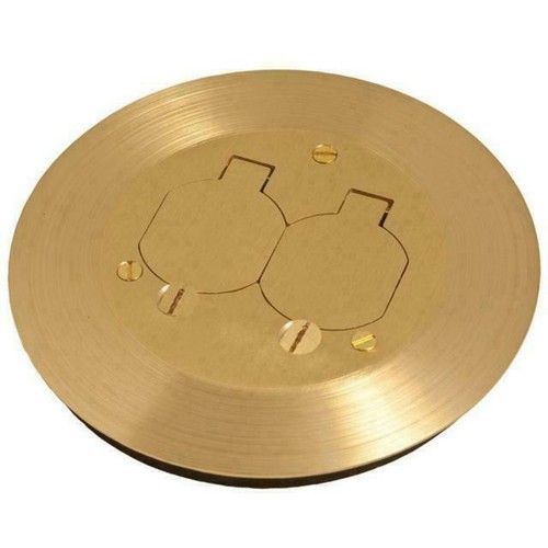 Raco Rac5500kit Floor Box Cover, Round, 2 Gangs, 6-1/4 In W, 3/8 In H ...