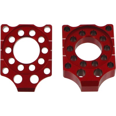 Pro Circuit Red Anodized Billet Axle Blocks (HAB07) | eBay