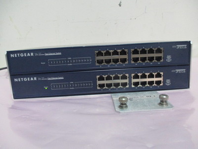 2 Net Gear JFS516 16-Port Fast Ethernet Switch 17-262853-00, 423257 | eBay