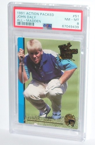 1991 Action Packed The All-Madden Team John Daly #51 Rookie PSA 8 Golf ...