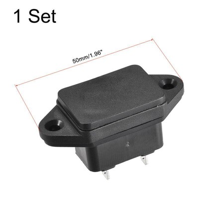 AC 250V 10A 3P IEC320 C14 Inlet Plug Power Socket Black Cover Set | eBay