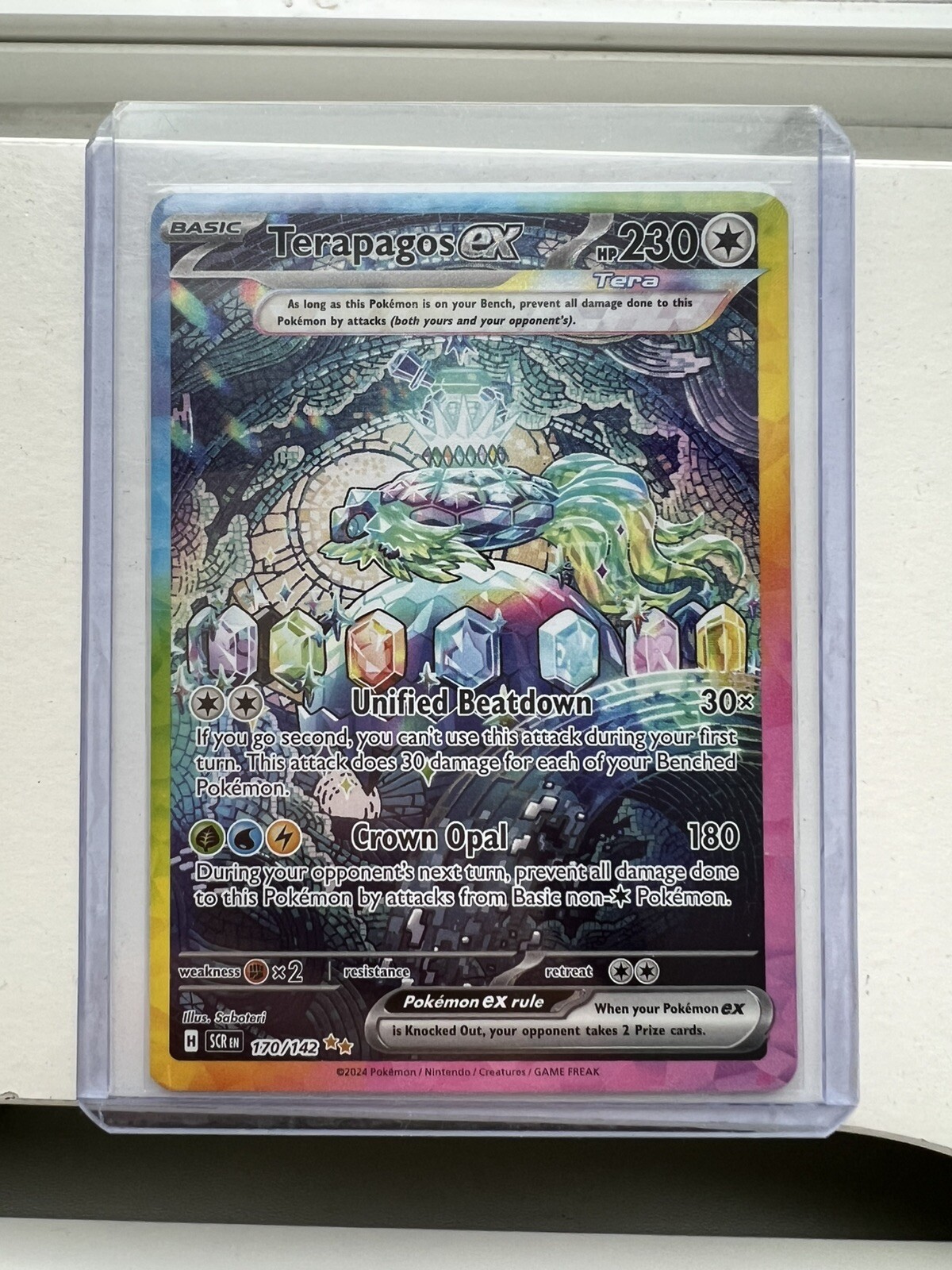 Terapagos EX 170/142 SIR English Pokemon TCG Stellar Crown - PACK FRESH ...