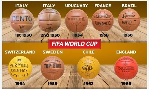 Historical ball set 9 pcs FIFA world cup 1930 to 1952 in leather size 5 | eBay