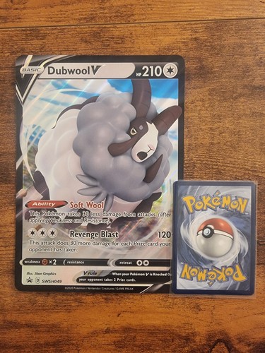 Oversized Dubwool V SWSH049 Black Star Promo JUMBO Pokémon Card | eBay