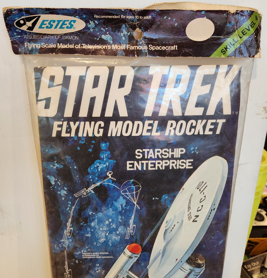 Star Trek Starship Enterprise Flying Model Rocket 1975 Estes UNOPENED ...