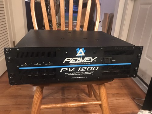 Peavey PV 1200 Professional 600W x 2 Stereo Power Amplifier w/ rack ...