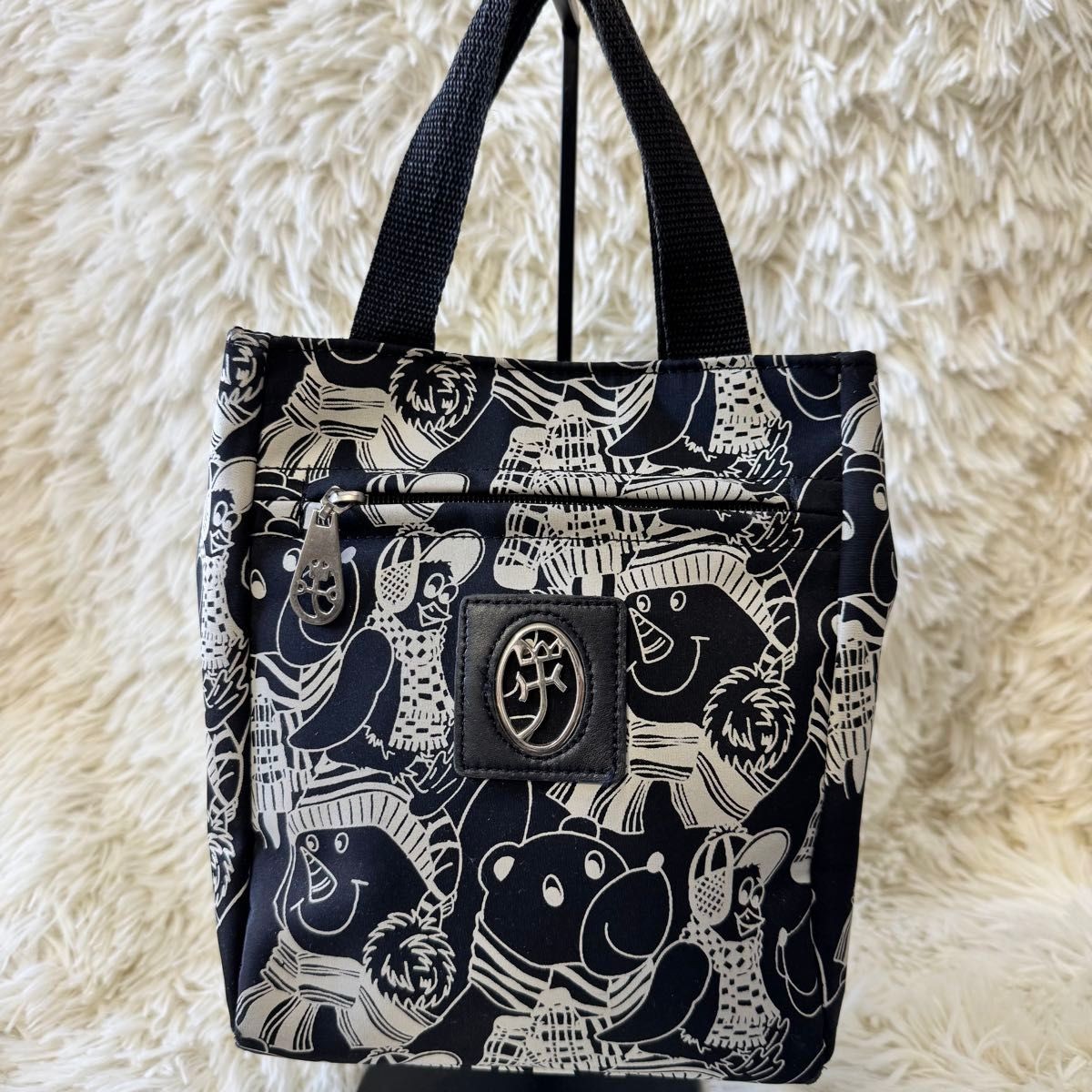 CASTELBAJAC Tote Bag Logo All Over Pattern - Gem