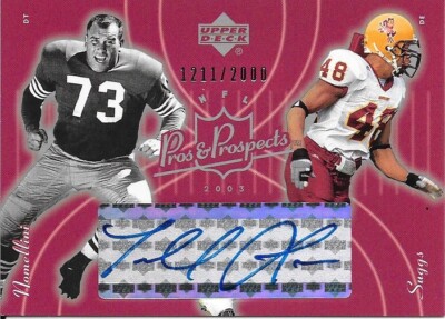 2003 UPPER DECK PROS & PROSPECTS TELLELL SUGGS / LEO NOMELLINI ...