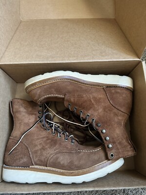 US 7.5D Truman Boots UPLAND MOC TOE Rough Out Filson Nicks JK Whites ...
