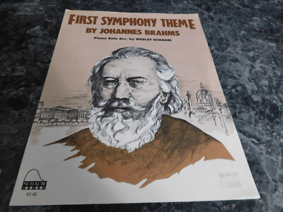First Symphony Theme by Johannes Brahms | eBay