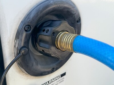 RV Fresh Water Tank Garden Hose Adapter for Gravity Fill Hatch Inlets ...