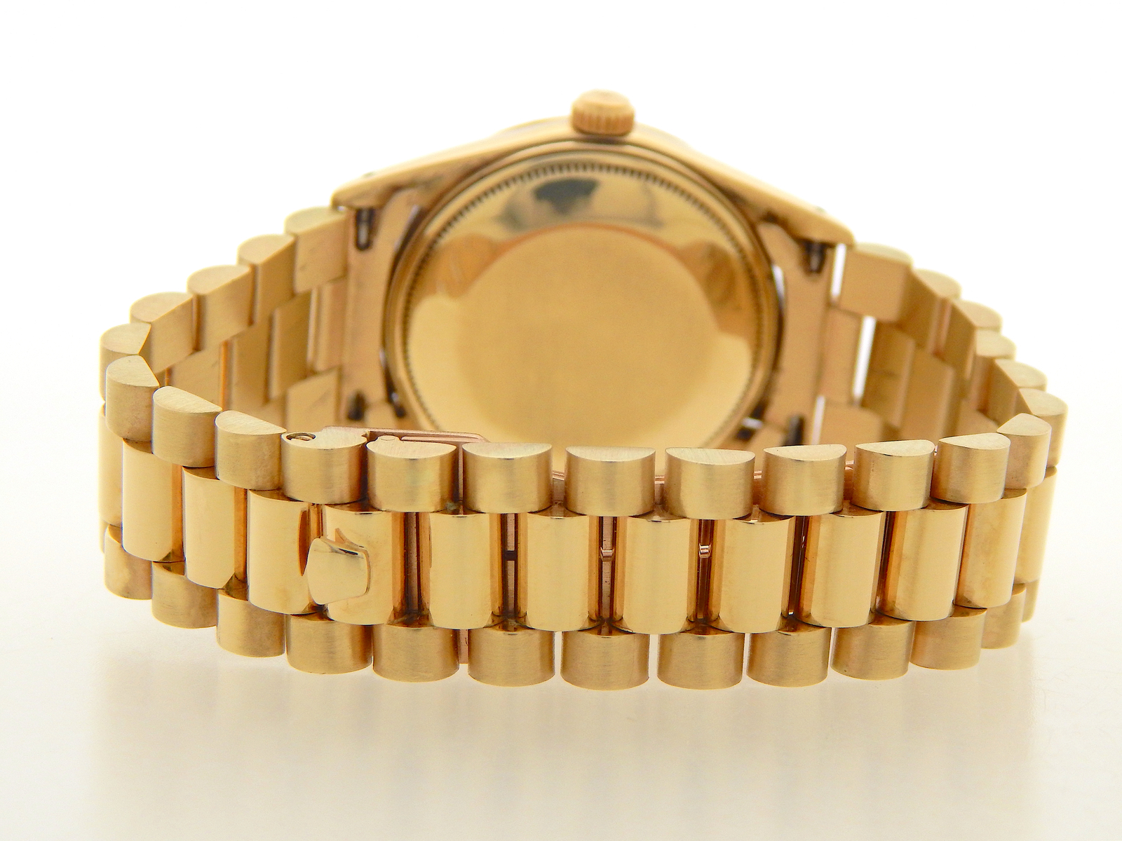 Mens Rolex 14K Yellow Gold Date 15037 Watch with White Roman Dial | eBay