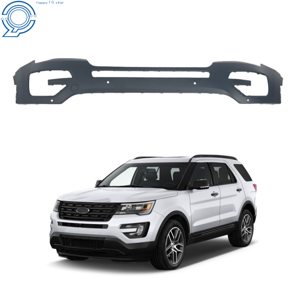 Front Bumper Cover With 4 Park Sensor Holes For 2016-17 Ford Explorer ...
