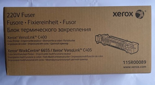 Xerox Workcentre 6655/ Versalink C400, C405 Fuser Part Number:115R00089 ...