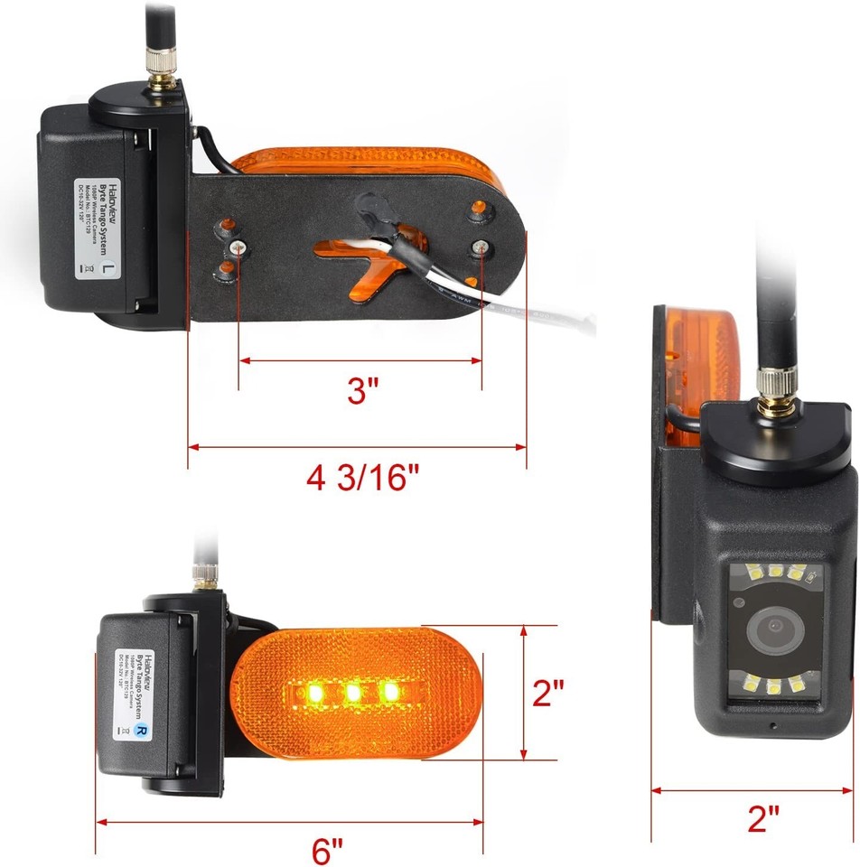 Haloview CA112 Wireless RV Side Marker Light Cameras | eBay