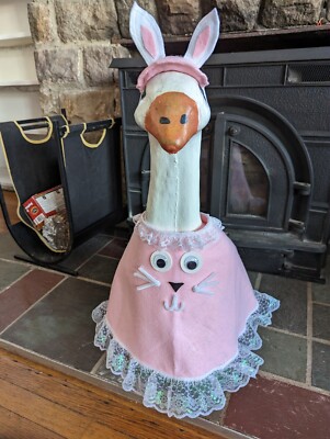 Amy's Goose Geese clothes outfit Easter Bunny. 23"-28"Plastic or Cement ...