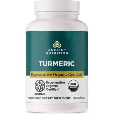Dr. Axe Ancient Nutrition Turmeric 90 Caps Free ship Exp 08/25 eBay ...