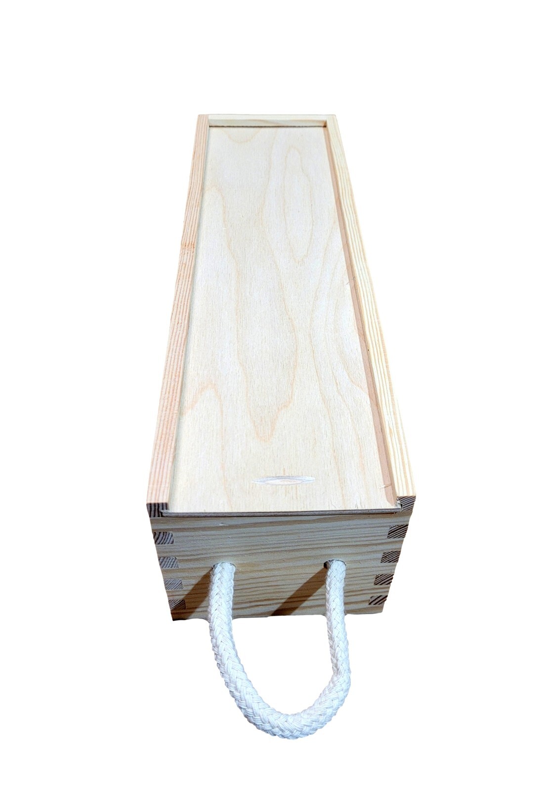 Wine Wooden Box - Holder Case For Bottle Decoupage Craft Pine Wood ...