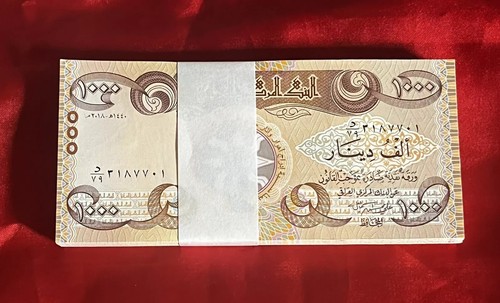 Iraq 1000 DINARS New 2018 x 100 Pcs Lot BUNDLE UNC Iraqi Currency ...